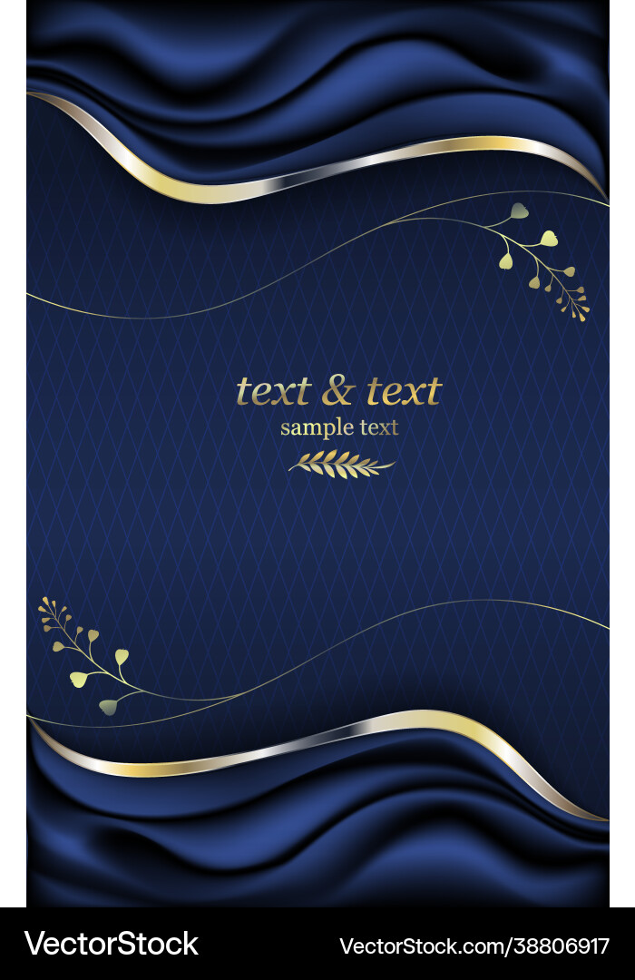 Luxury blue background Royalty Free Vector Image
