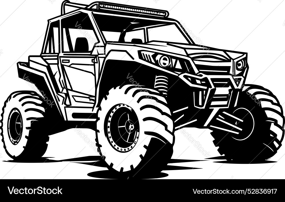 Nature trailblazer utv emblem icon off road Vector Image