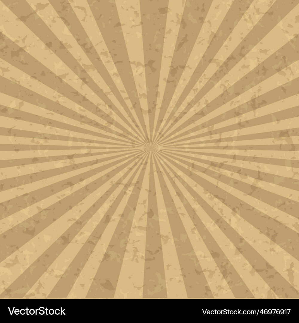 Retro cardboard poster with burst Royalty Free Vector Image