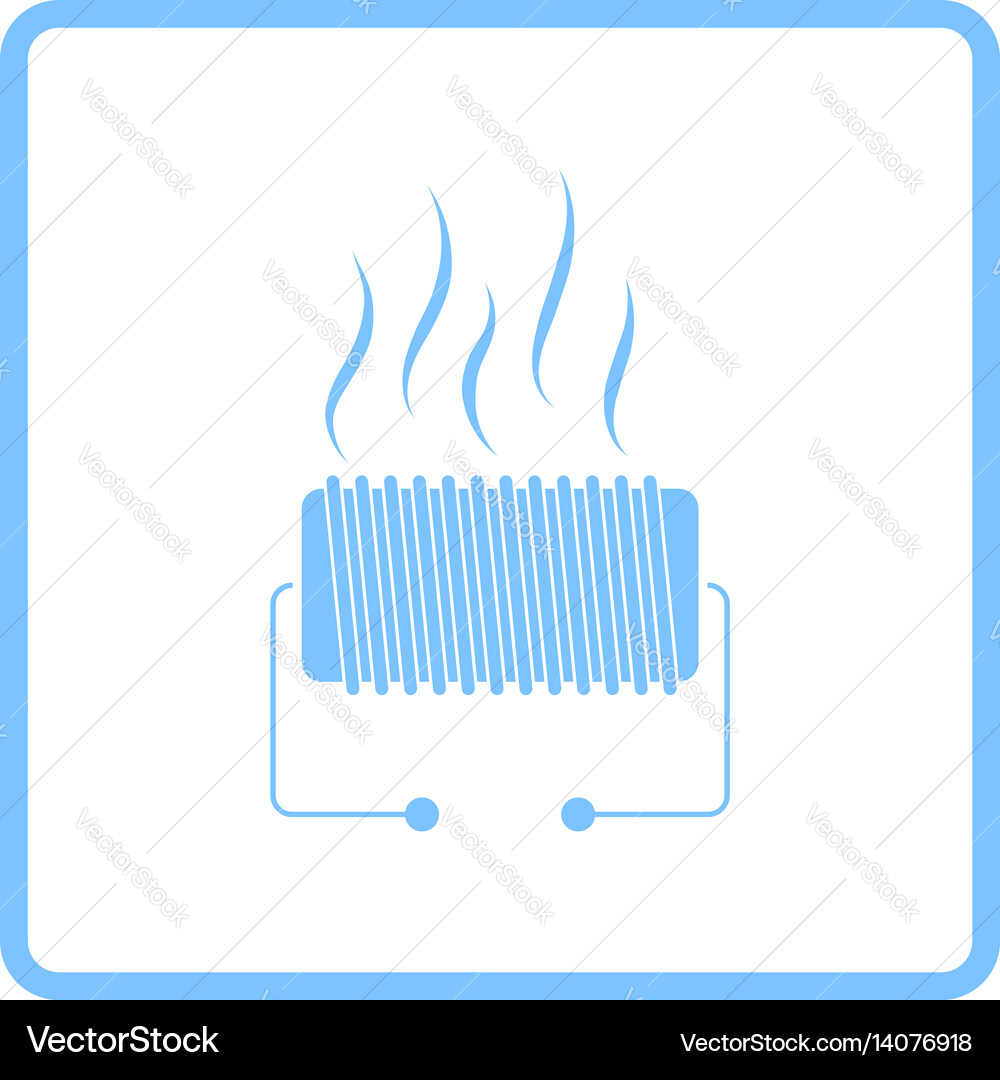 Electrical heater icon Royalty Free Vector Image