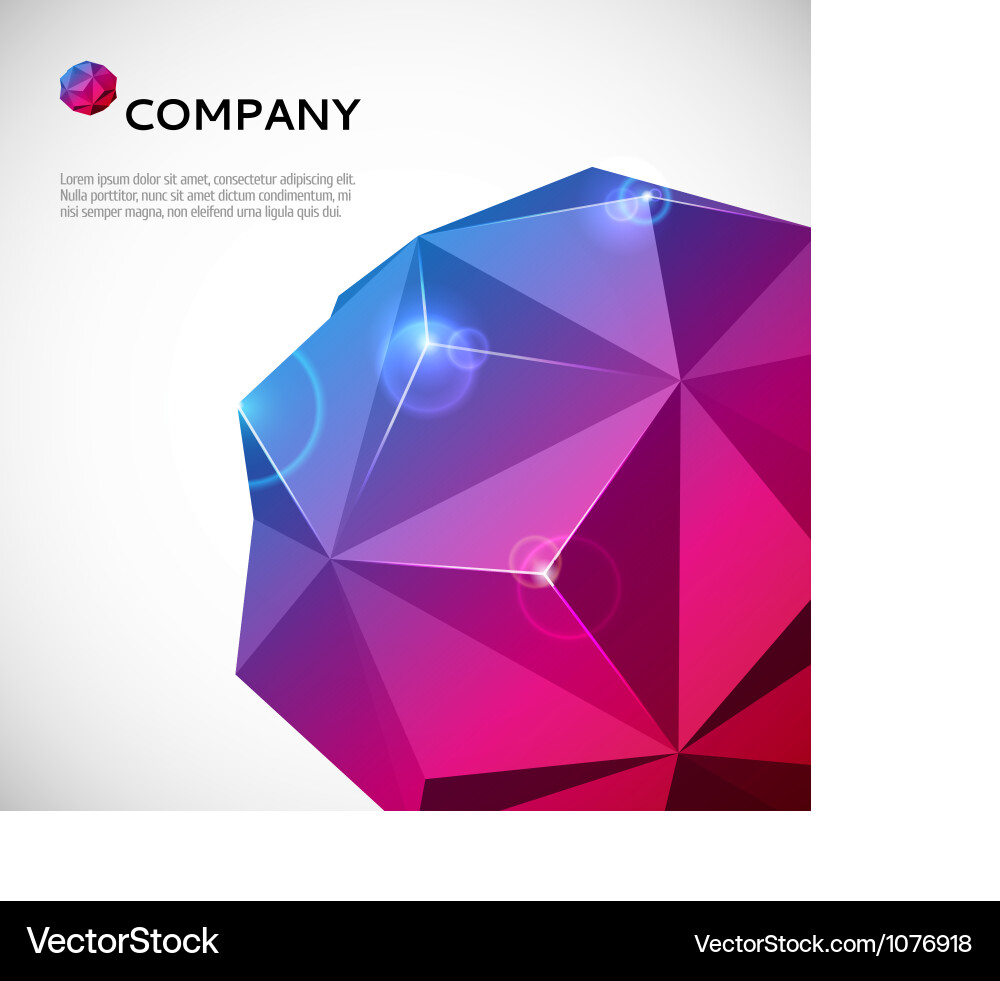 Modern 3D Geometric Background Royalty Free Vector Image