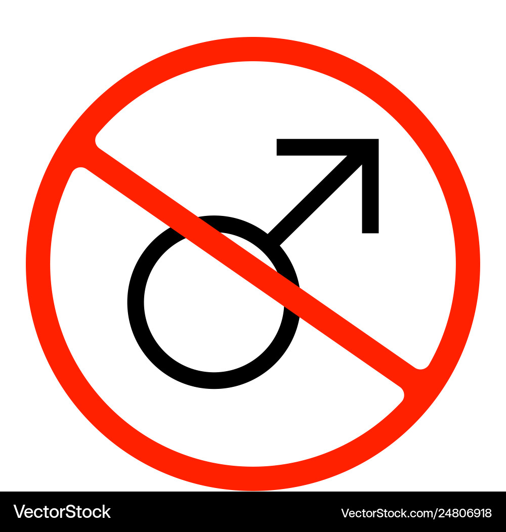 Restricted area girls only sign Royalty Free Vector Image