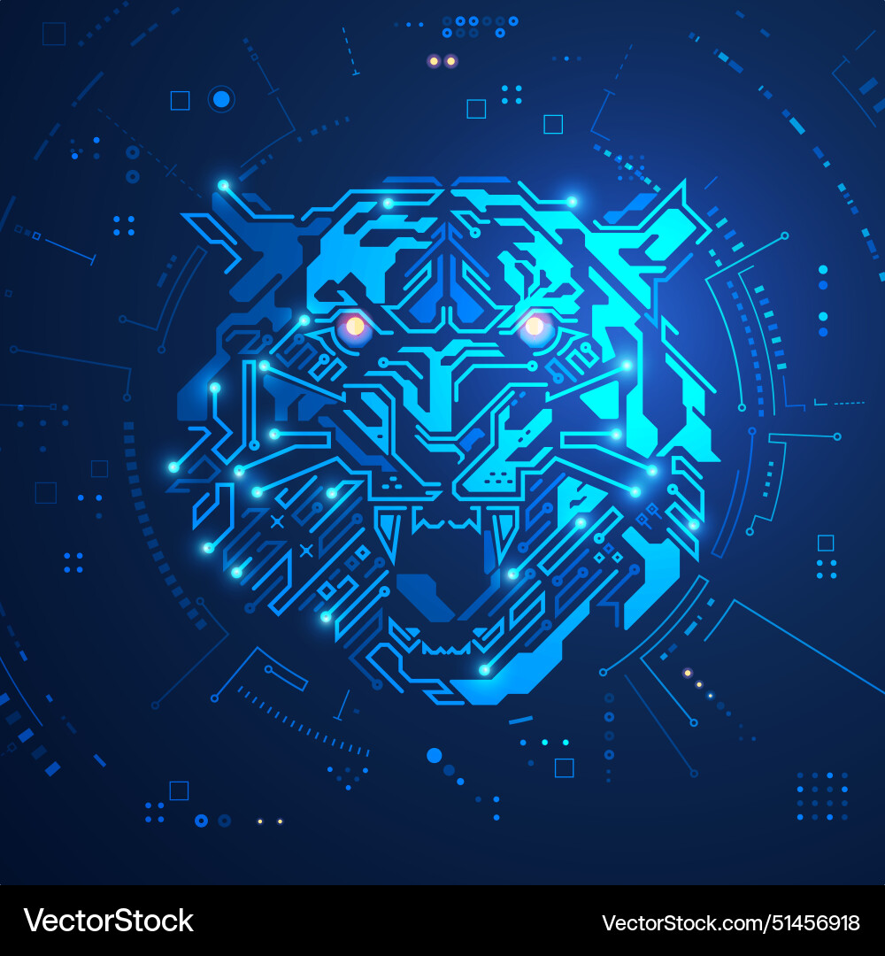 Techtiger Royalty Free Vector Image - VectorStock