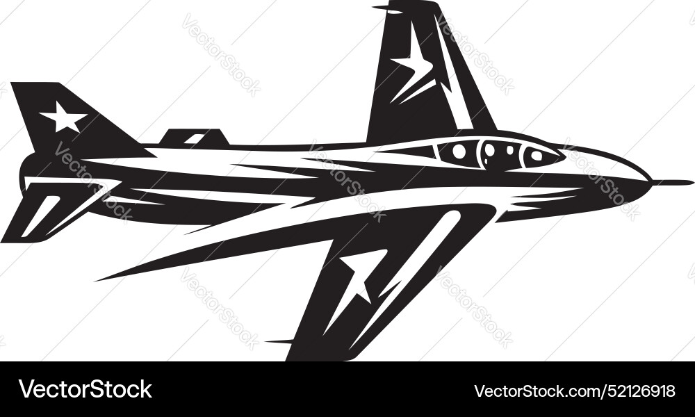 Thundering valor thunderbolt graphic emblem Vector Image