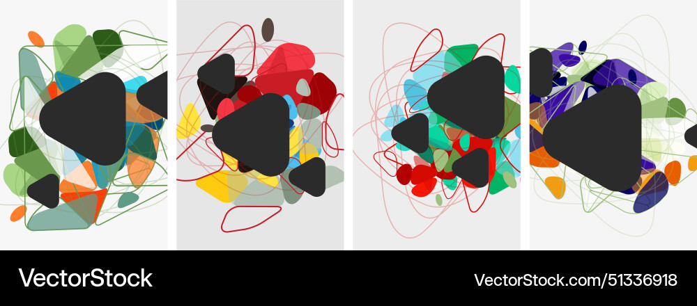 Triangle geometric abstract backgrounds Royalty Free Vector