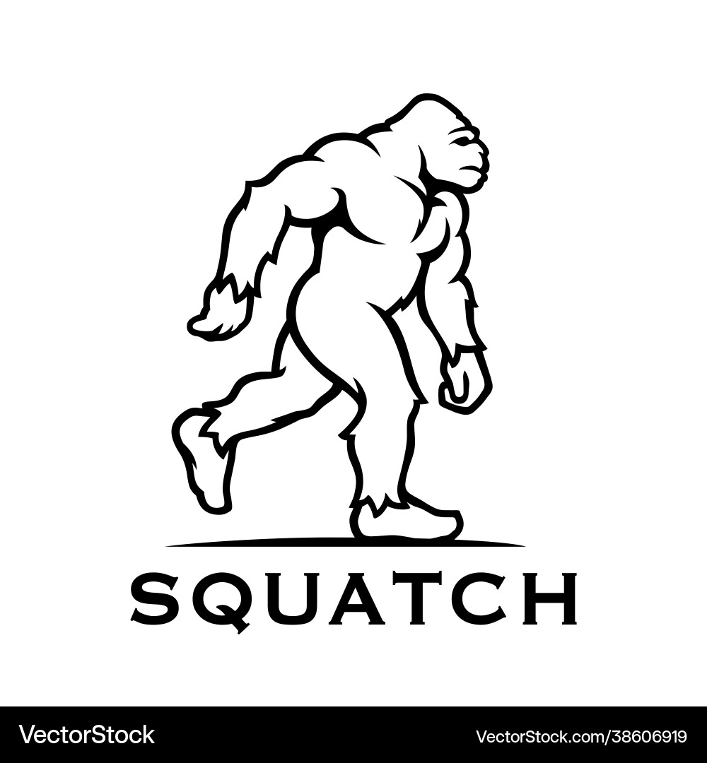 Bigfoot sasquatch icon Royalty Free Vector Image