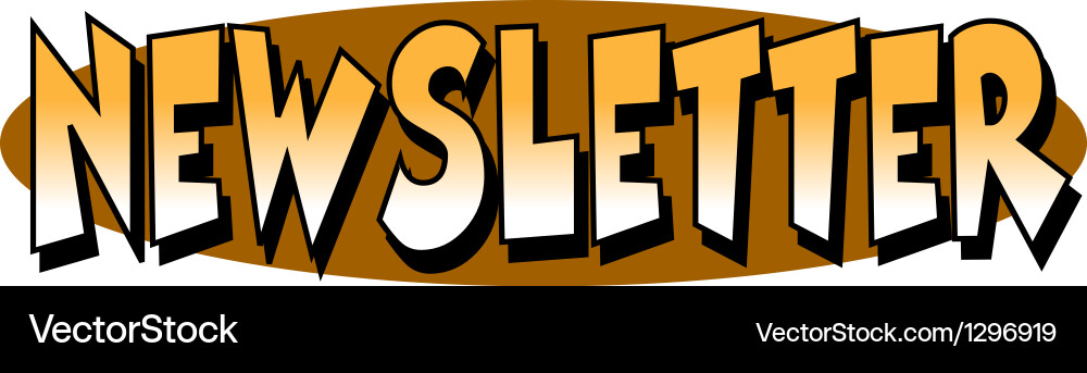 Newsletter header Royalty Free Vector Image - VectorStock