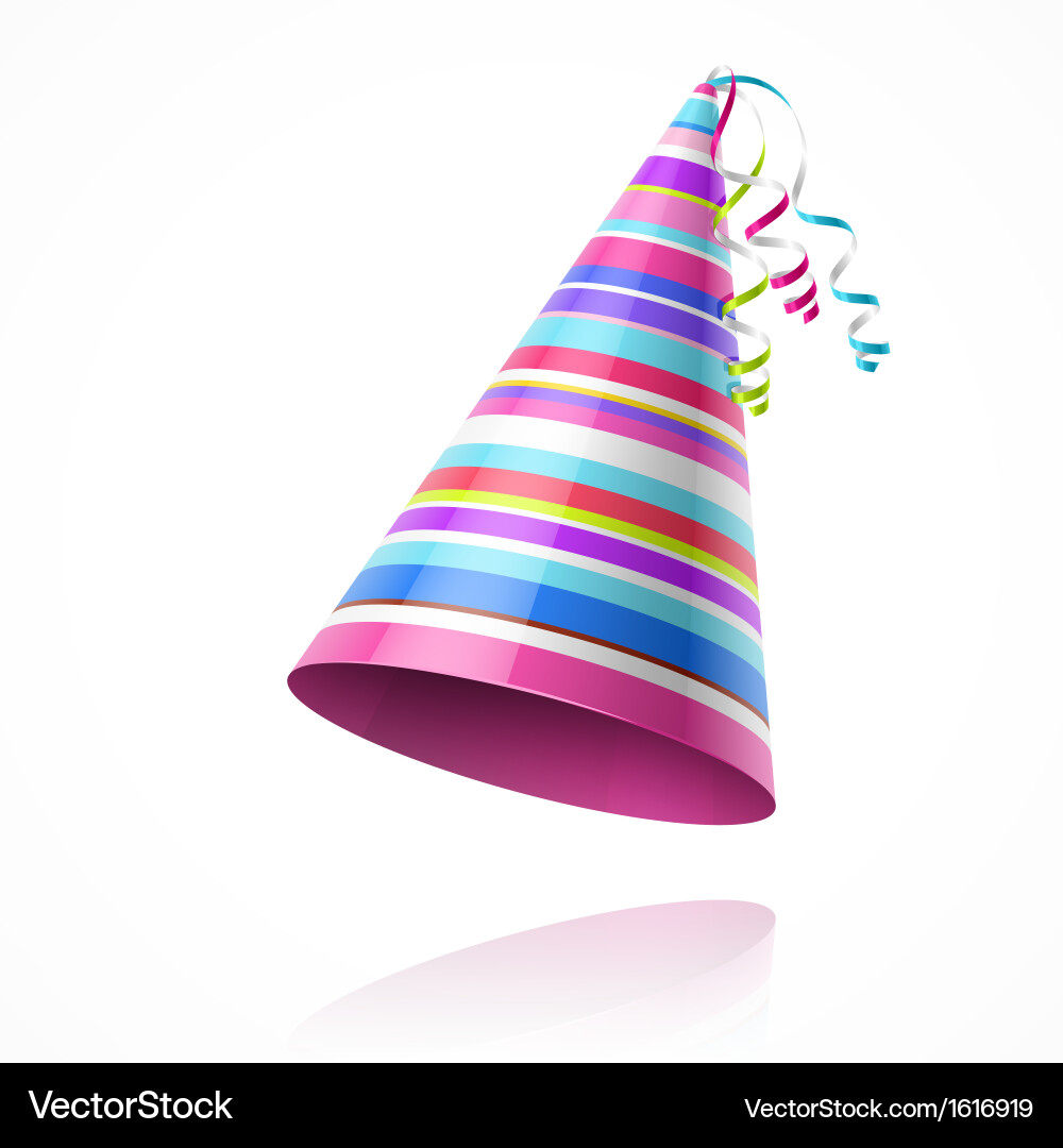 Party hat Royalty Free Vector Image - VectorStock