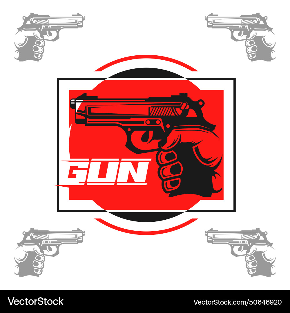 Pistol Royalty Free Vector Image - VectorStock