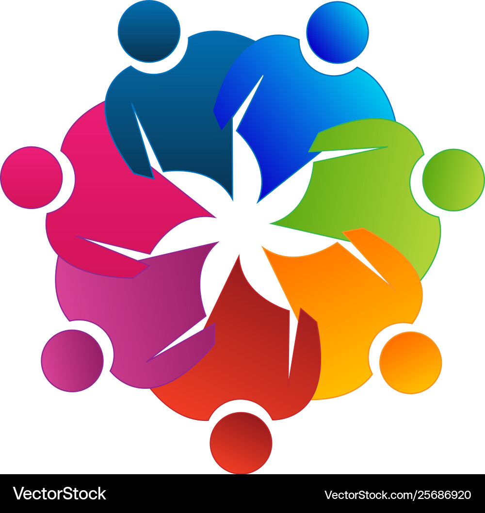 Teamwork & Collaboration Logo – Royalty-Free Vector | VectorStock
