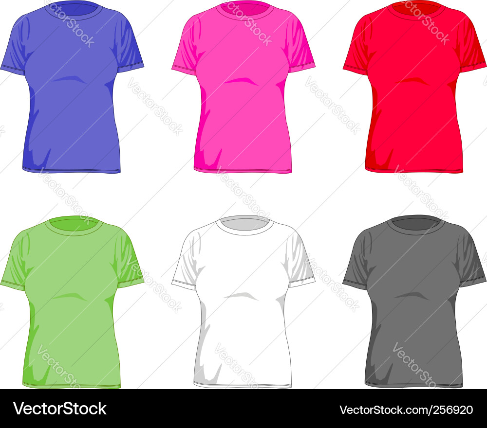 Women tshirt Royalty Free Vector Image - VectorStock