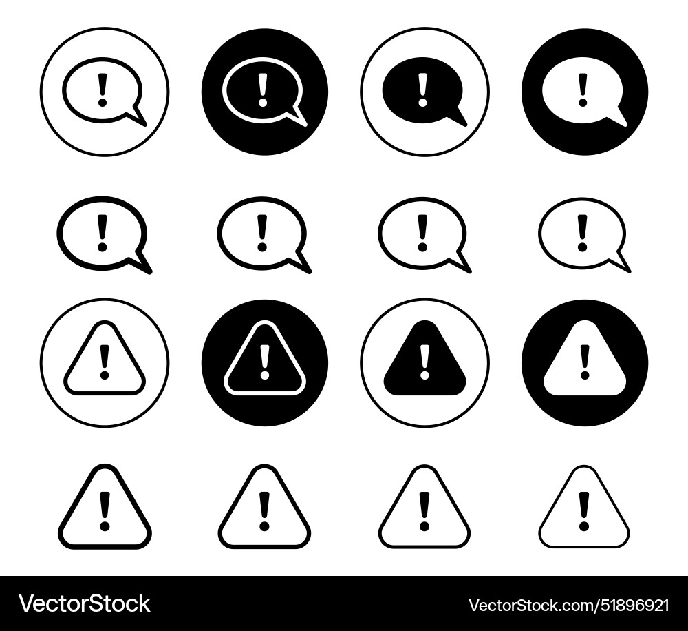 Attention caution and warning icon keep alert Vector Image