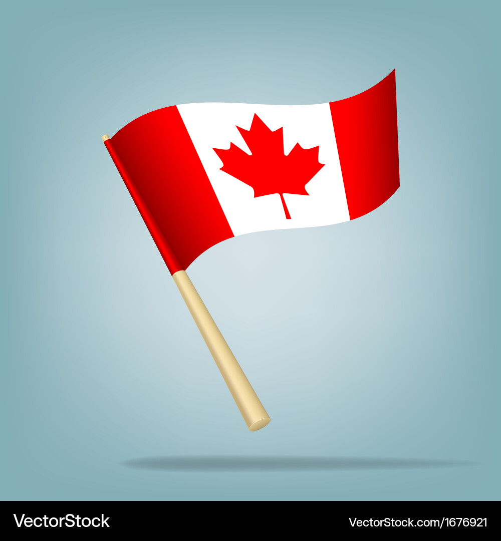 Canada flag Royalty Free Vector Image - VectorStock