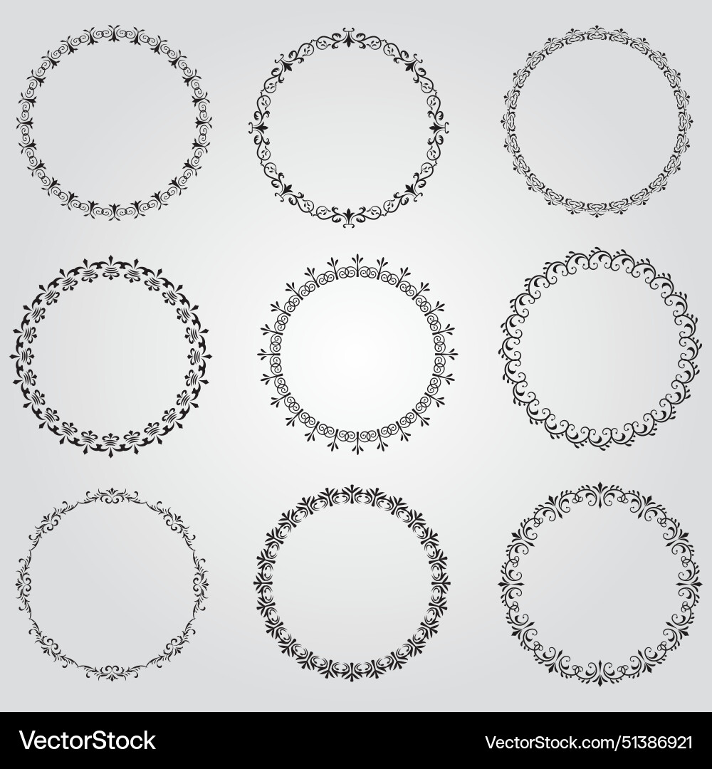 Circle border Royalty Free Vector Image - VectorStock