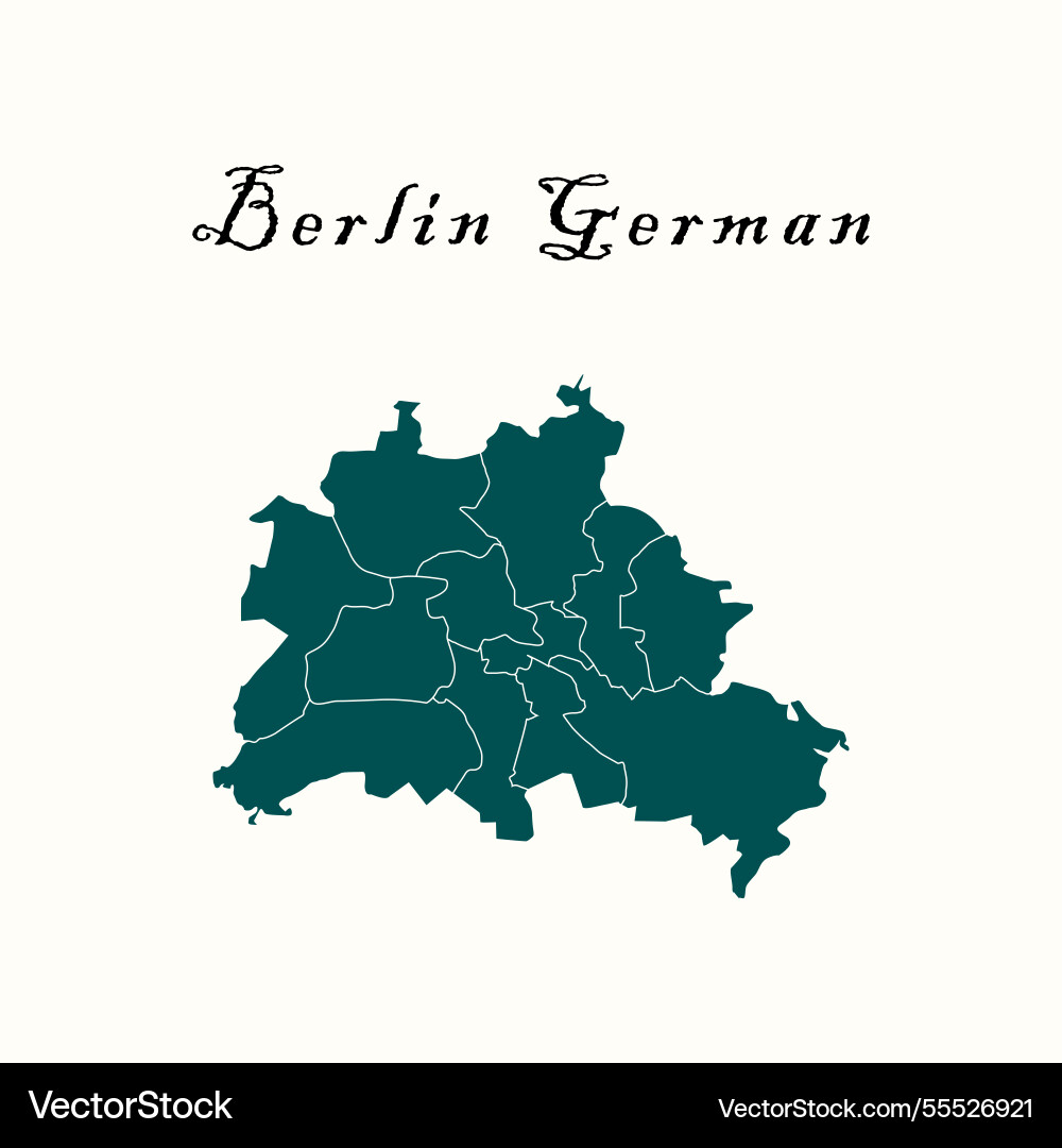 City map of berlin germany Royalty Free Vector Image