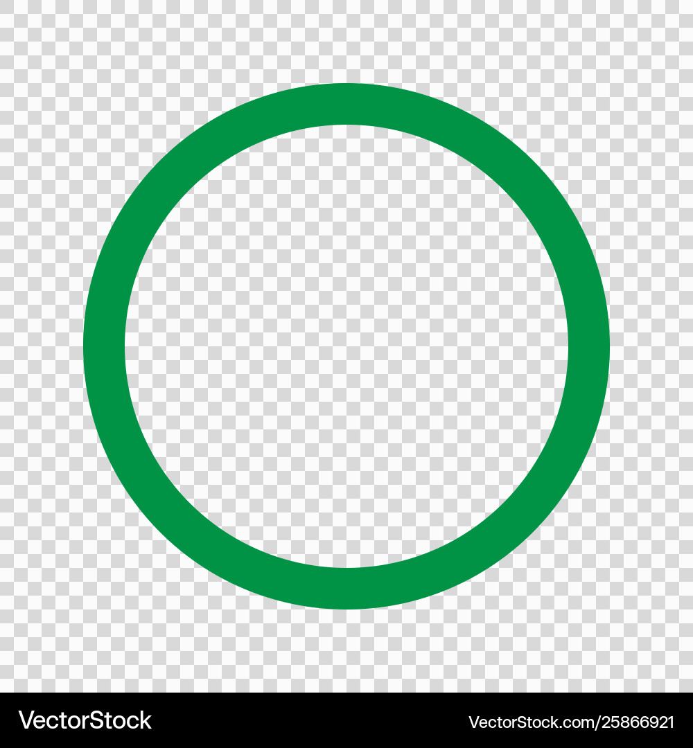 Green circle icon Royalty Free Vector Image - VectorStock
