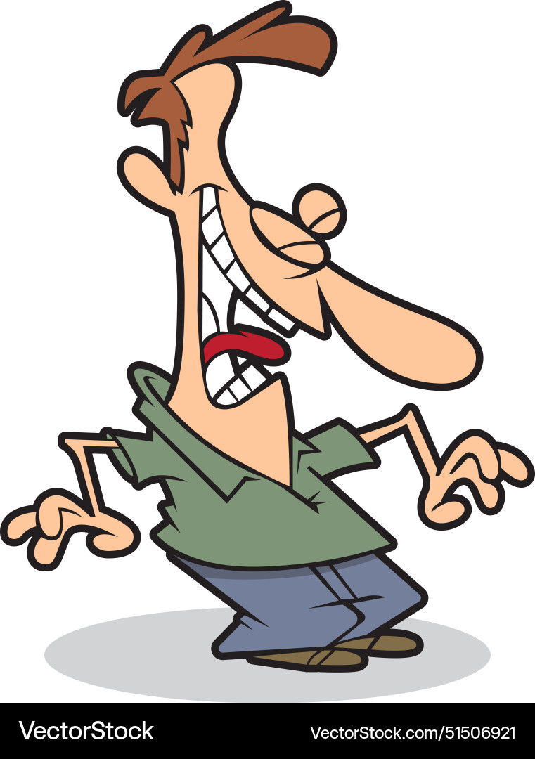 Happy cartoon mascot Royalty Free Vector Image