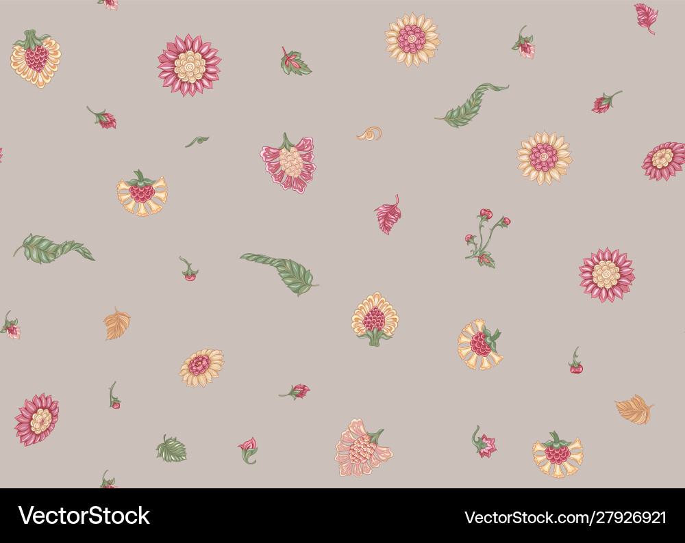 Indian Floral Pattern Royalty Free Vector Image