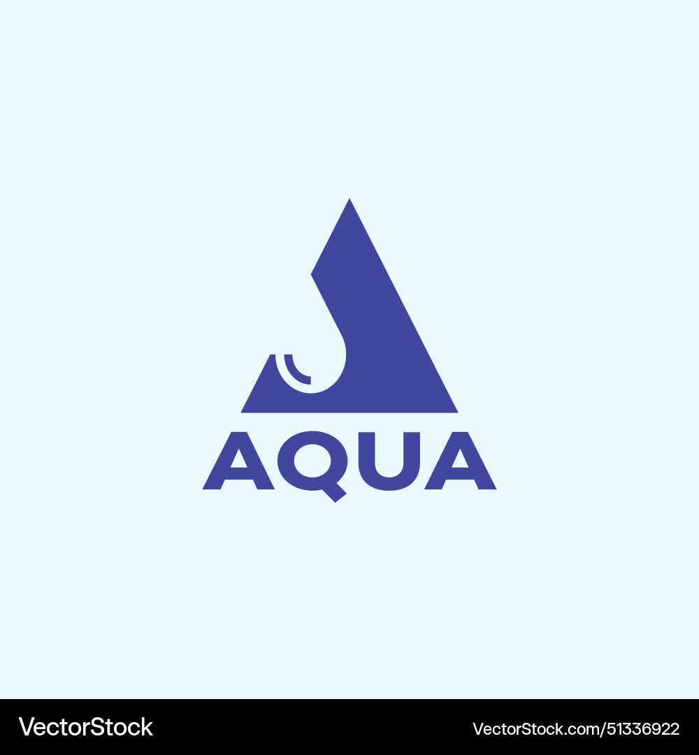 Aqua logo Royalty Free Vector Image - VectorStock