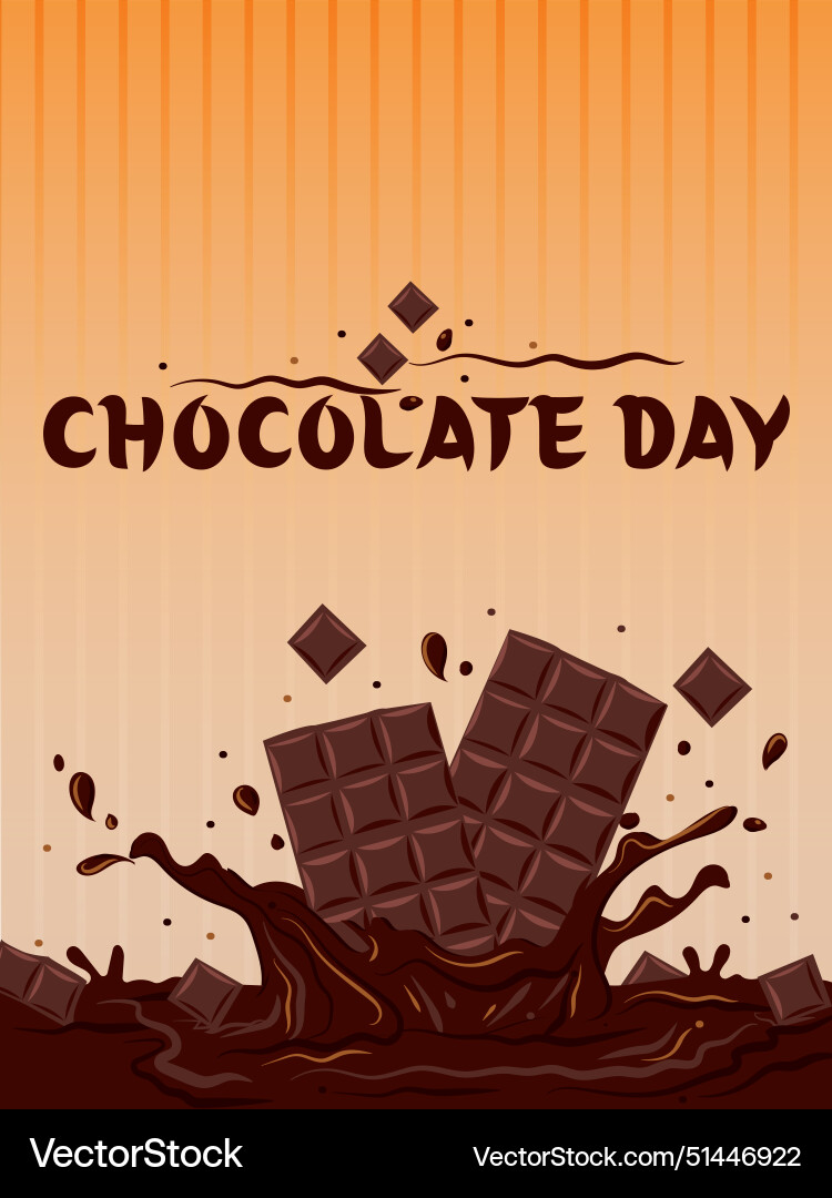 Chocolate splash Royalty Free Vector Image - VectorStock