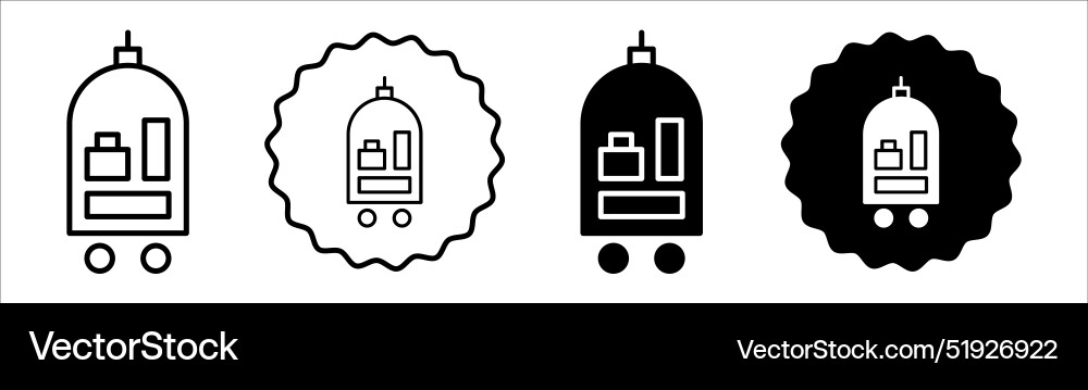 Hotel service icon symbol set collection Vector Image