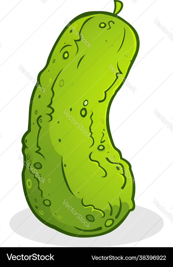 Pickle cartoon Royalty Free Vector Image - VectorStock