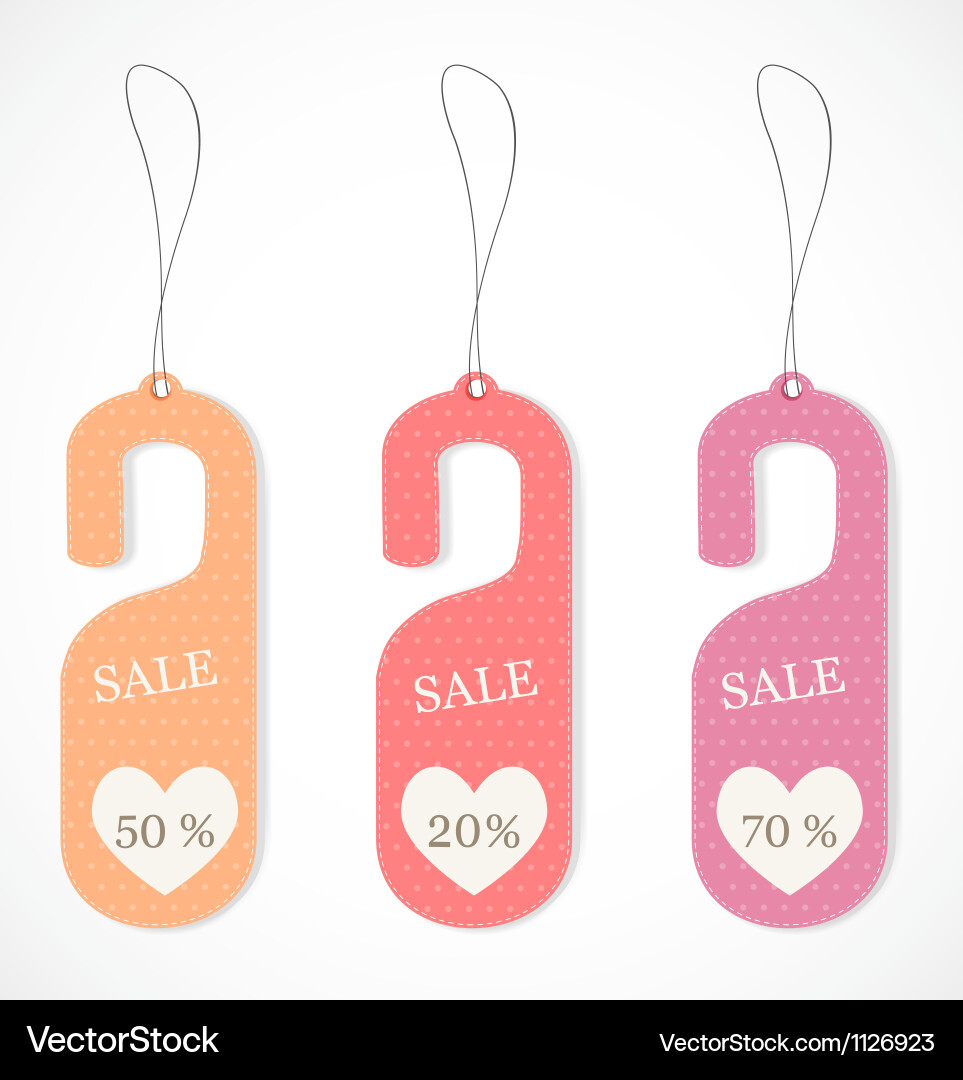 Discount tags Royalty Free Vector Image - VectorStock