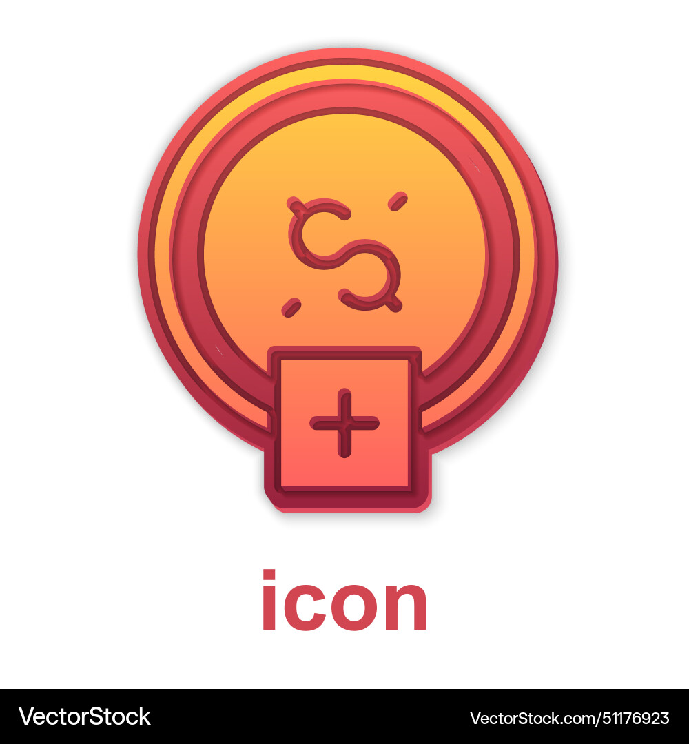 Gold stop smoking money saving icon isolated on Vector Image