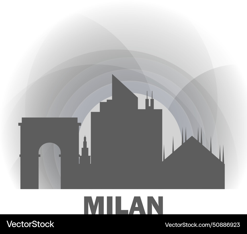Italy milan Royalty Free Vector Image - VectorStock