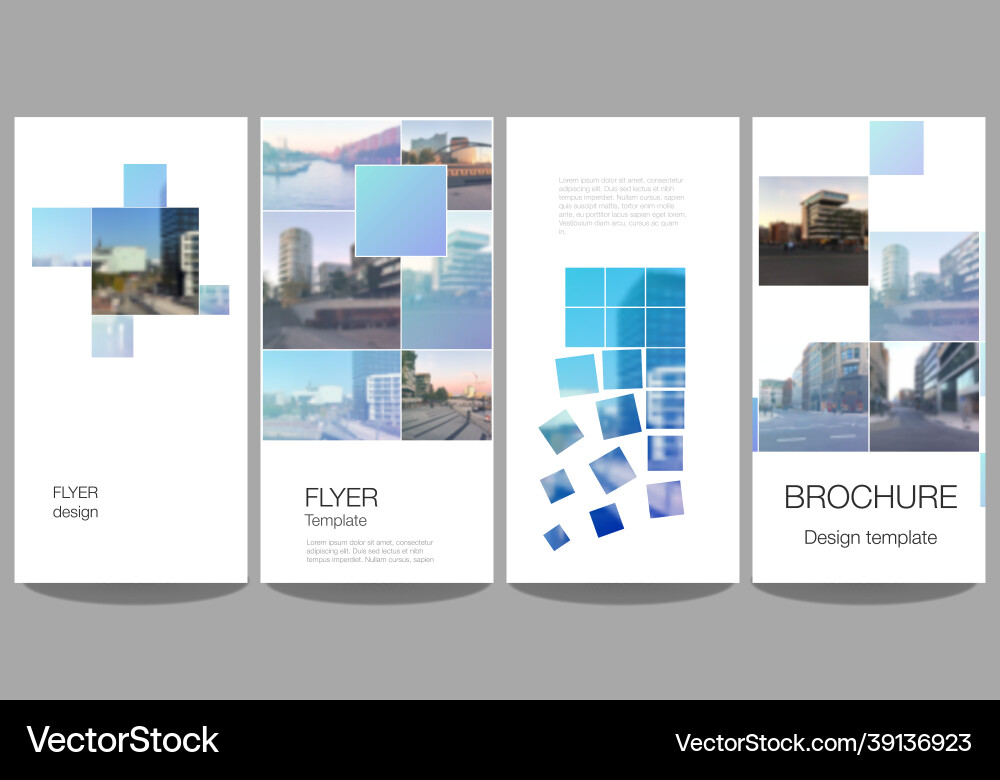 Layout of flyer banner templates Royalty Free Vector Image