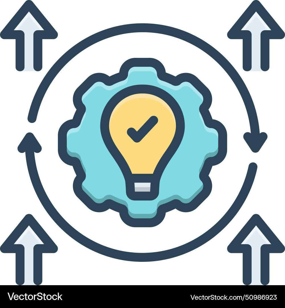 Process improvement Royalty Free Vector Image - VectorStock