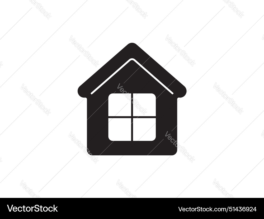 Icon a house representation isolated against Vector Image