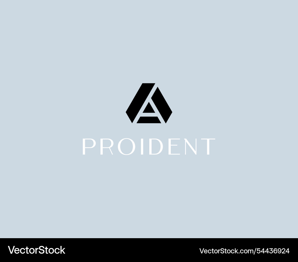 Letter a logo from geometric shapes creative Vector Image