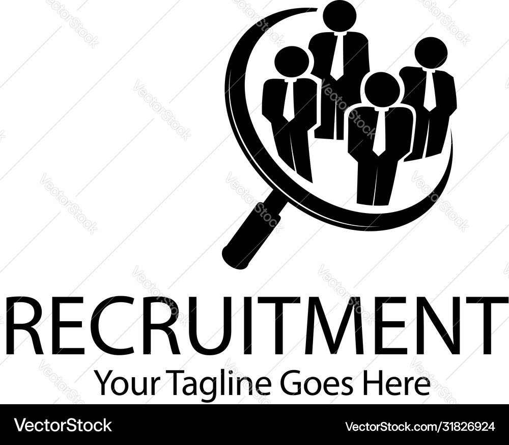 Recruitment logo Royalty Free Vector Image - VectorStock