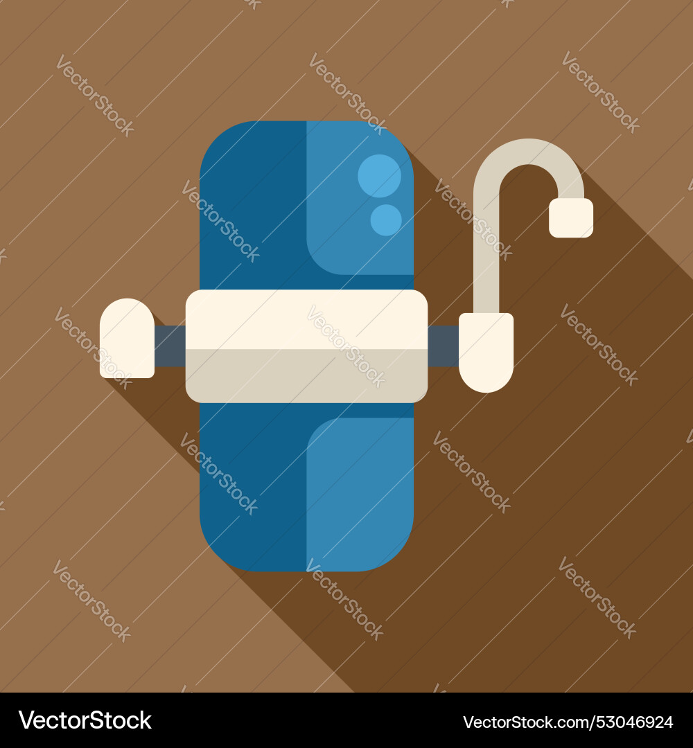 Water filter purifier system purifying drinking Vector Image