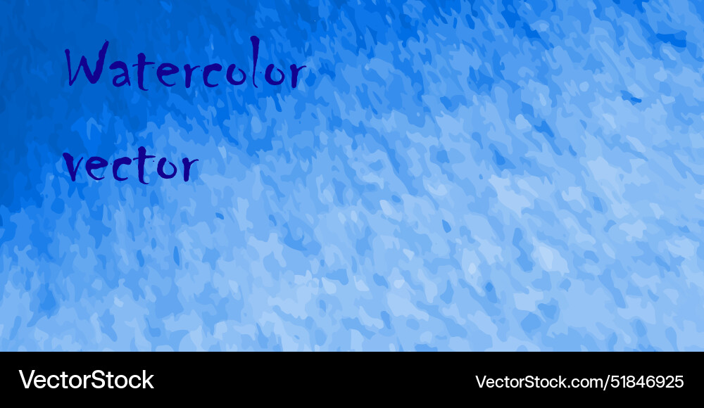 Abstract blue watercolor background banner Vector Image