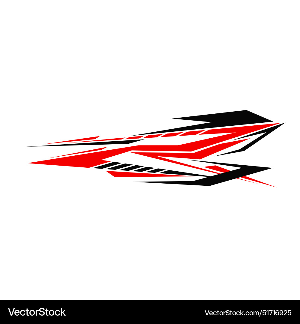 Car wrapping decal racing decals Royalty Free Vector Image