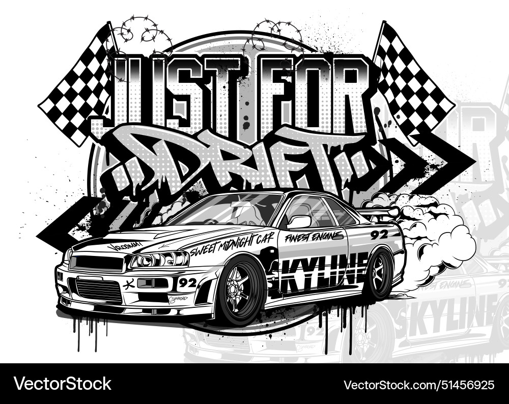 Graffiti car Royalty Free Vector Image - VectorStock