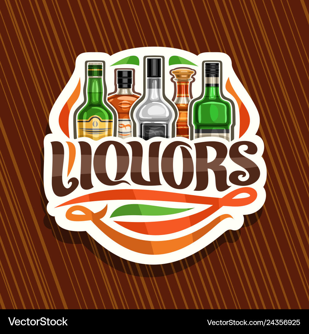 Logo for liquors Royalty Free Vector Image - VectorStock