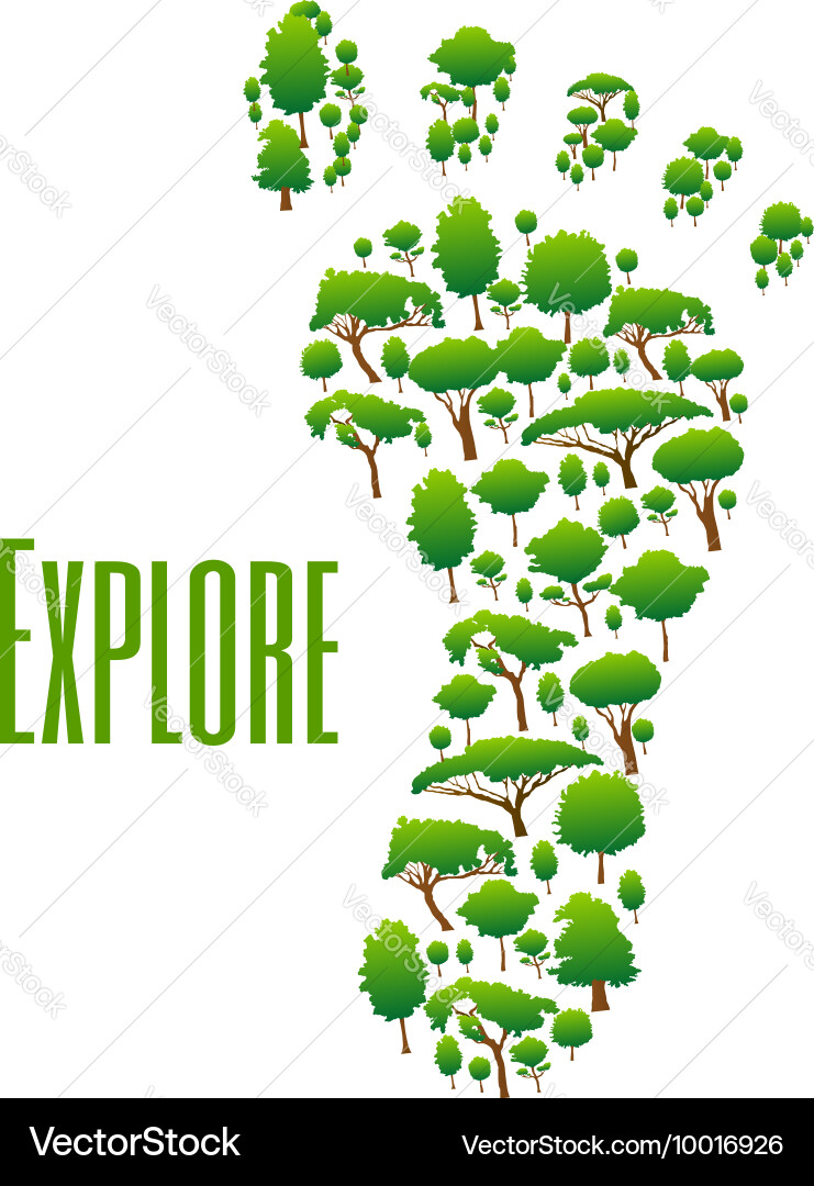 Environmental protection and nature explore poster