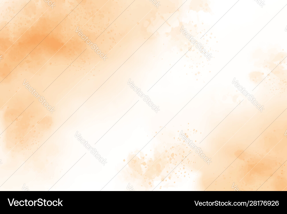 Light brown watercolor splash wash background Vector Image