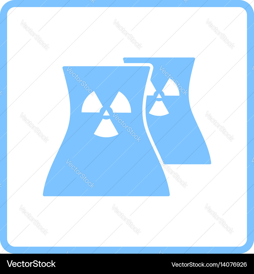 Nuclear station icon Royalty Free Vector Image