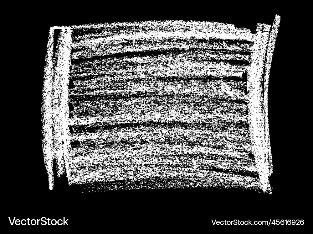 Scribble hand drawn stain in chalk Royalty Free Vector Image