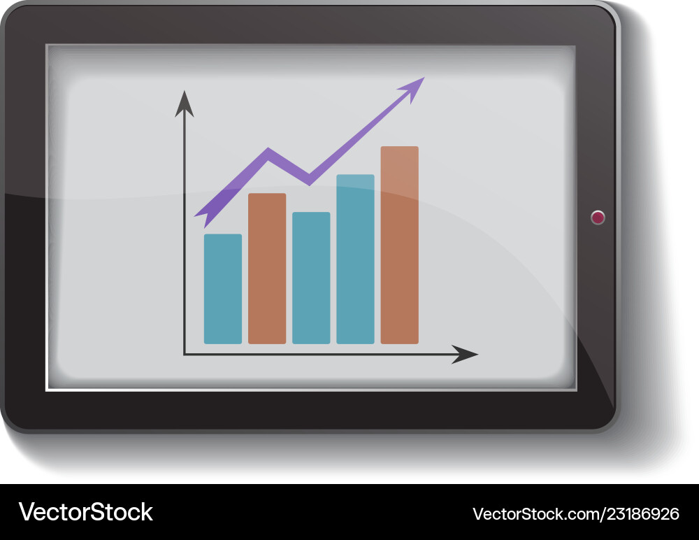 Vertical bar graph Royalty Free Vector Image - VectorStock
