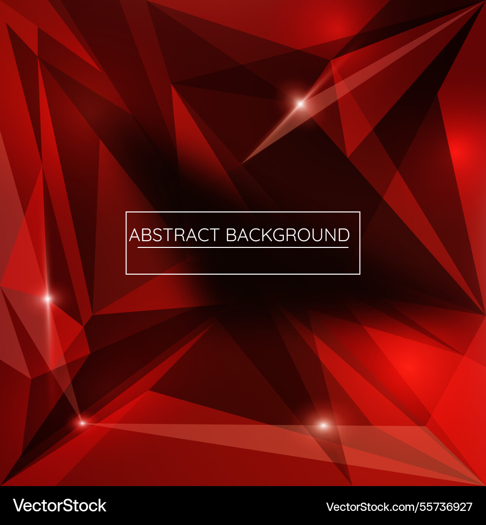 Abstract background with red geometry Royalty Free Vector