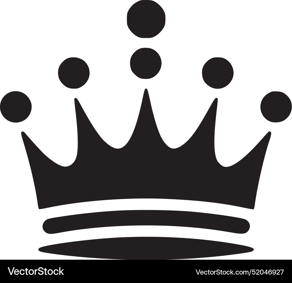 Coronation - minimalist and simple silhouette Vector Image