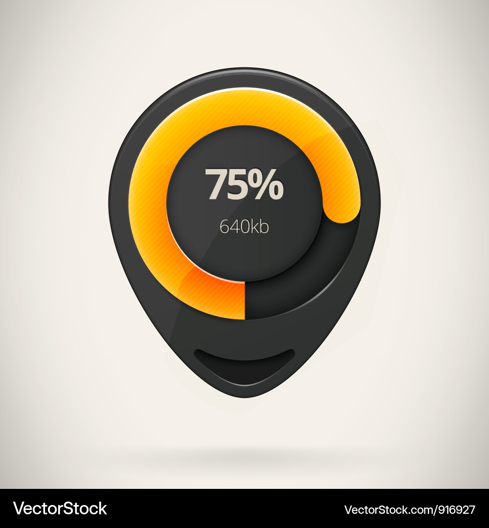 Web preloader download bar Royalty Free Vector Image