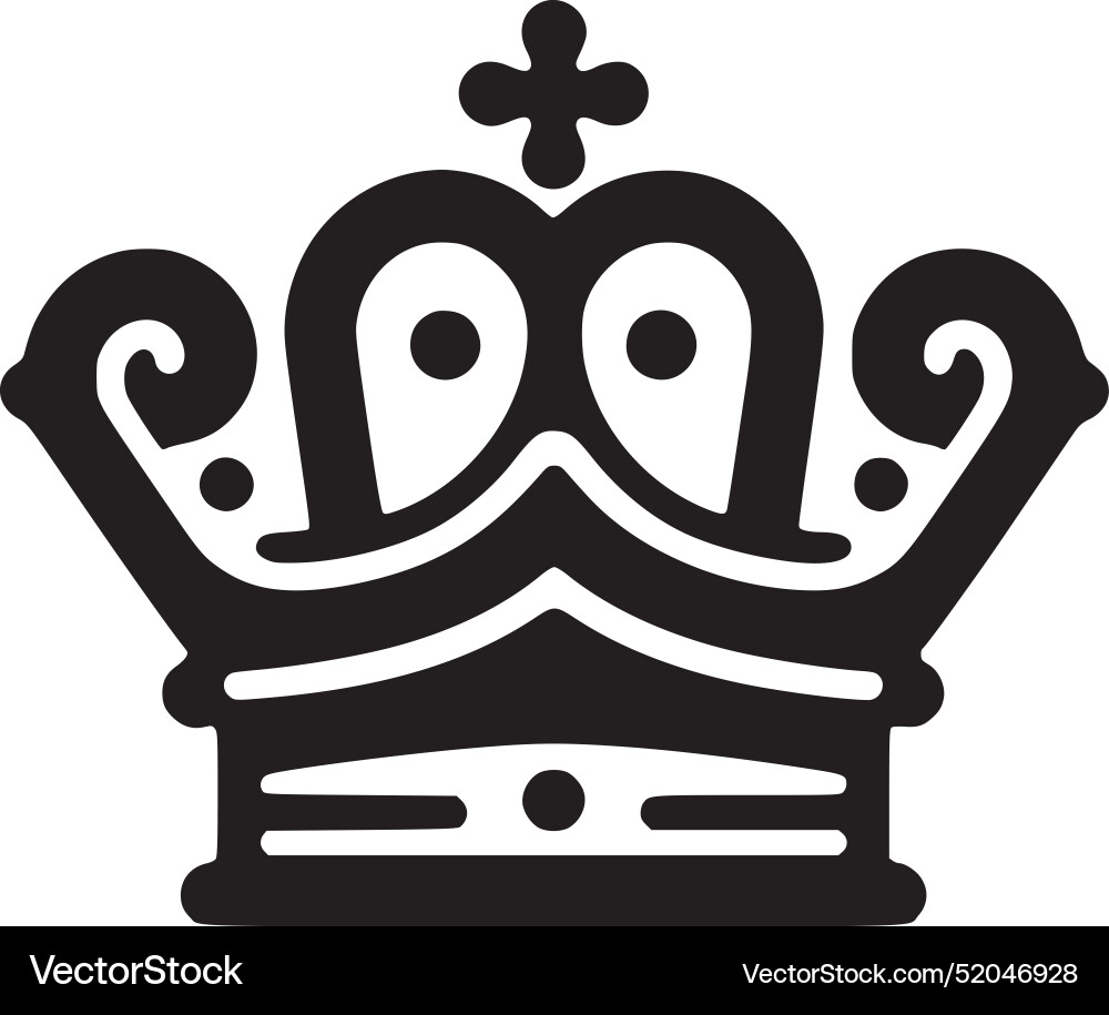Coronation - minimalist and flat logo Royalty Free Vector