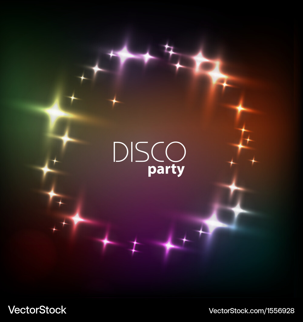 Disco background Royalty Free Vector Image - VectorStock