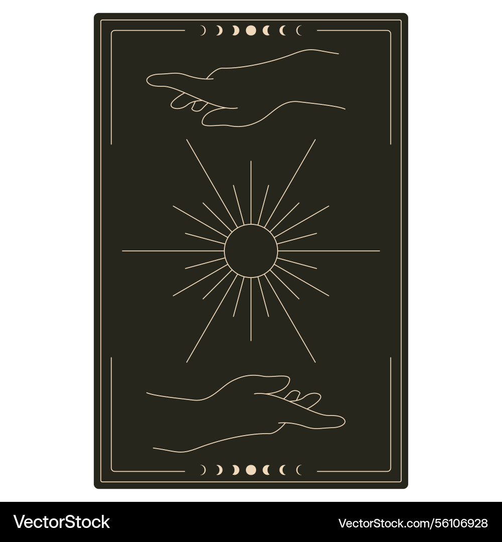 Tarot card design Royalty Free Vector Image - VectorStock